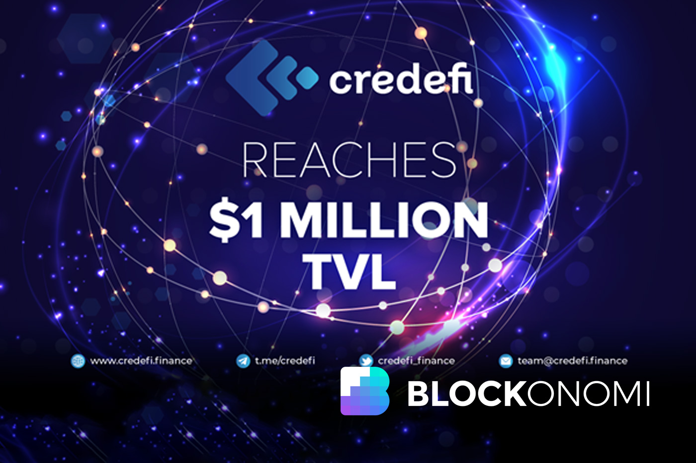Credefi Platform Reaches $1 Million Total Value Locked (TVL) Milestone