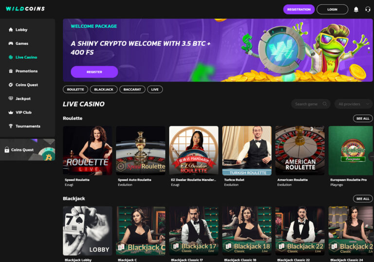 WildCoins Casino Review 2024: Big BTC Welcome Bonus & 350 Free Spins!