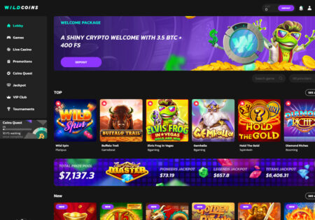 WildCoins Casino Review 2024: Big BTC Welcome Bonus & 350 Free Spins!
